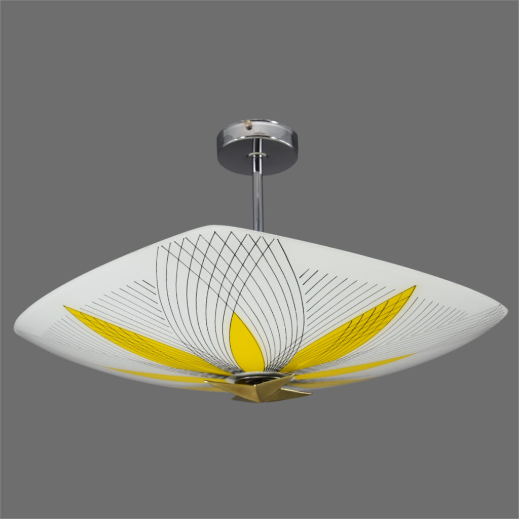 1950s-1960s Mid-Century semi-flush/fixed ceiling light – it's a light ...